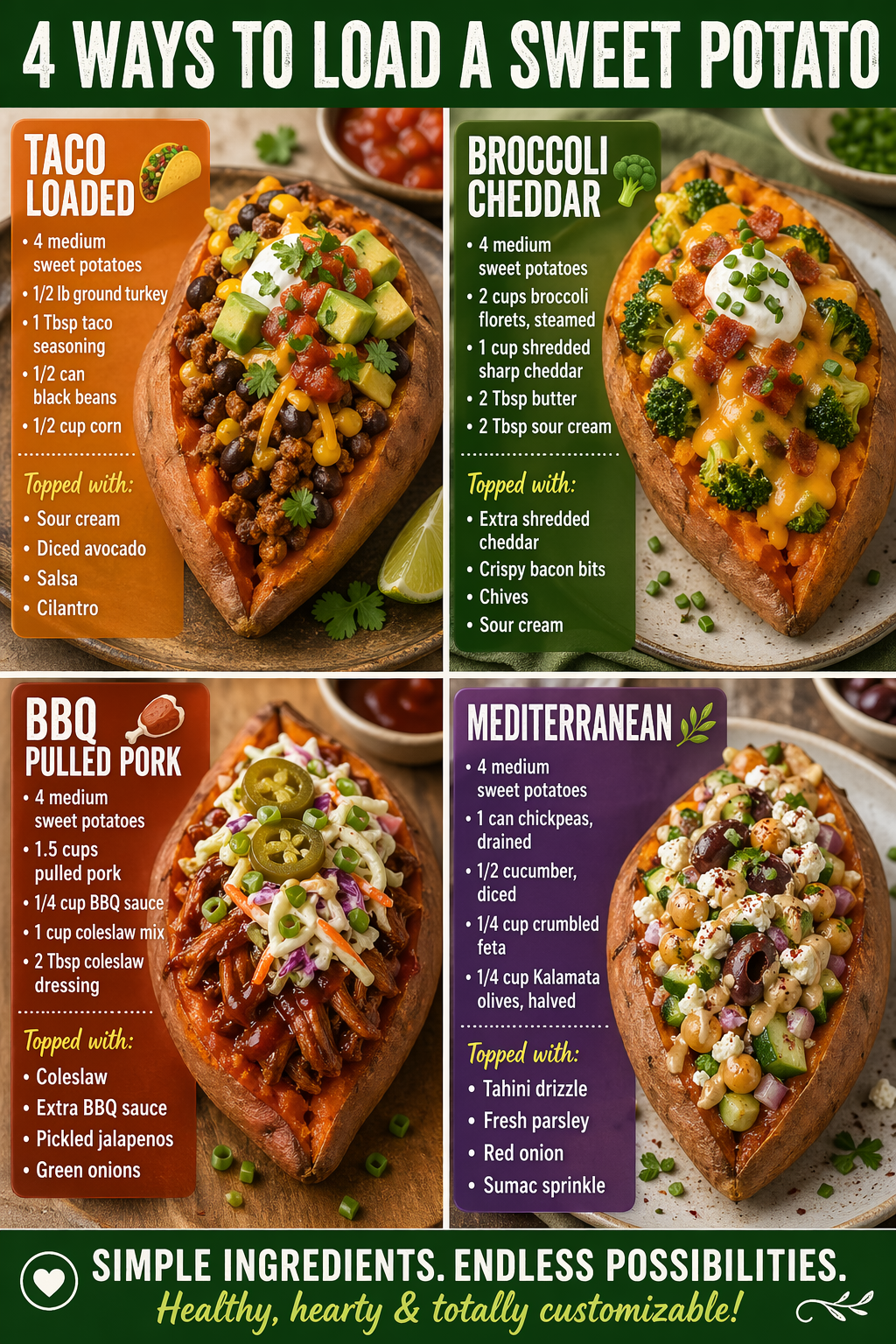 4 Ways to Load a Sweet Potato